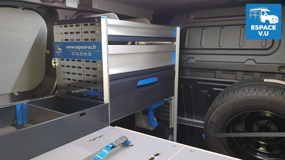 Aménagement, agencement pour Berlingo Van M et XL des professionnels